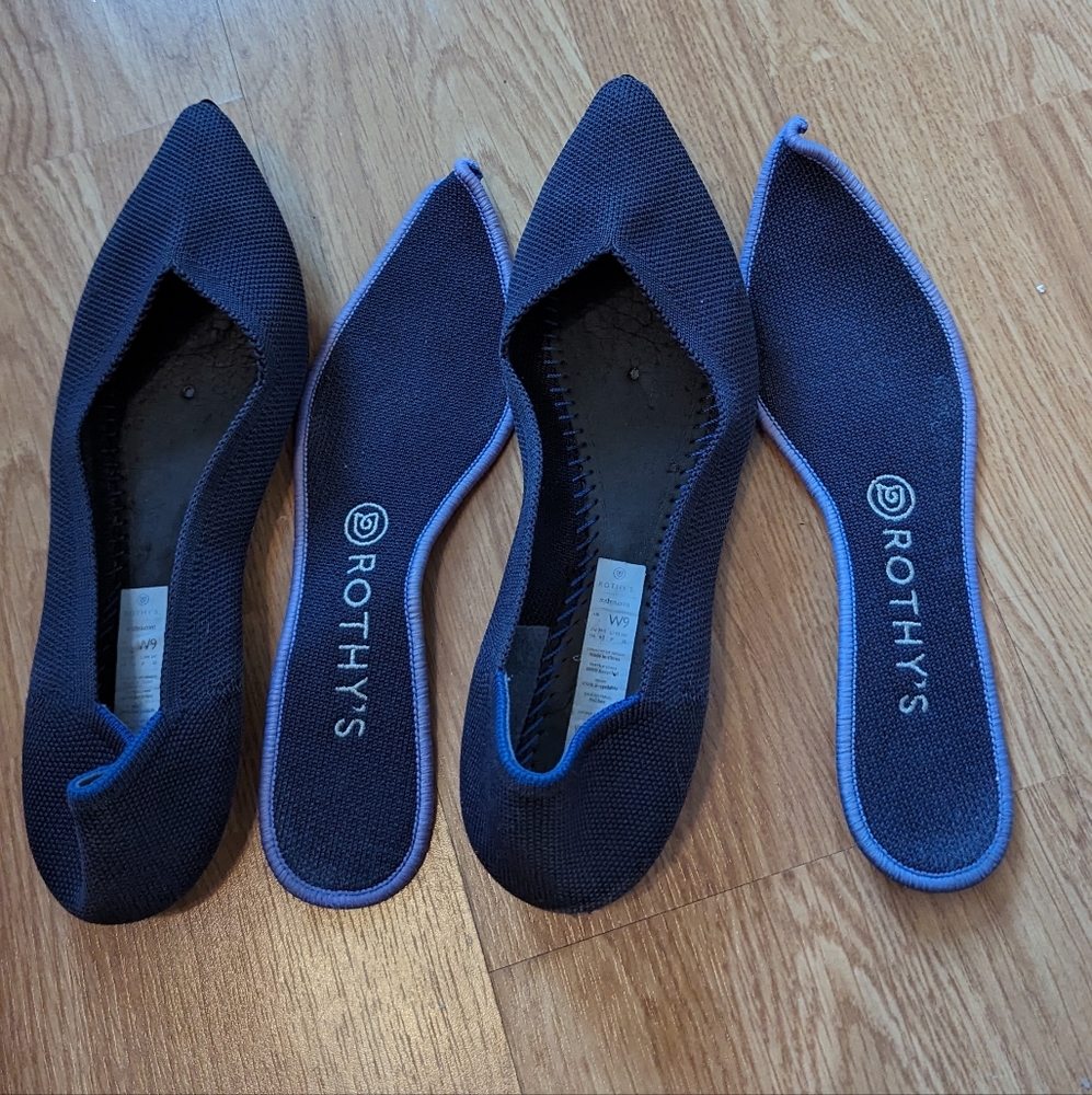 Rothy's Pointy Ballet Flats 9 - Gem